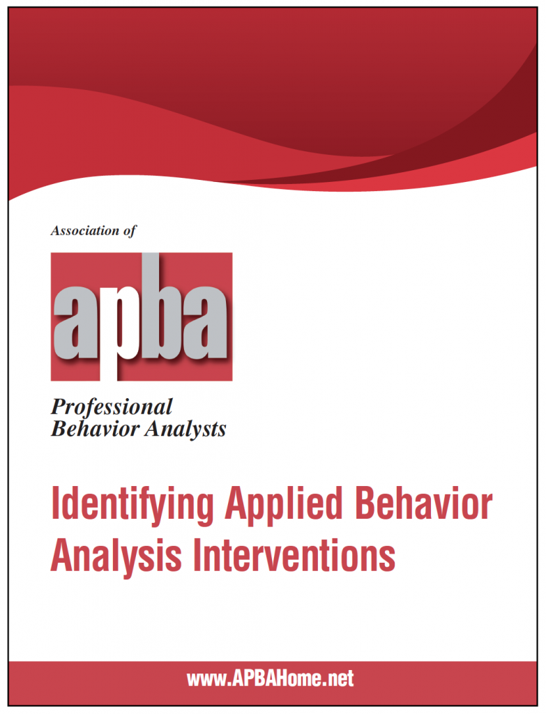 APBA White Paper on Identifying ABA Interventions | ABA Coding Coalition